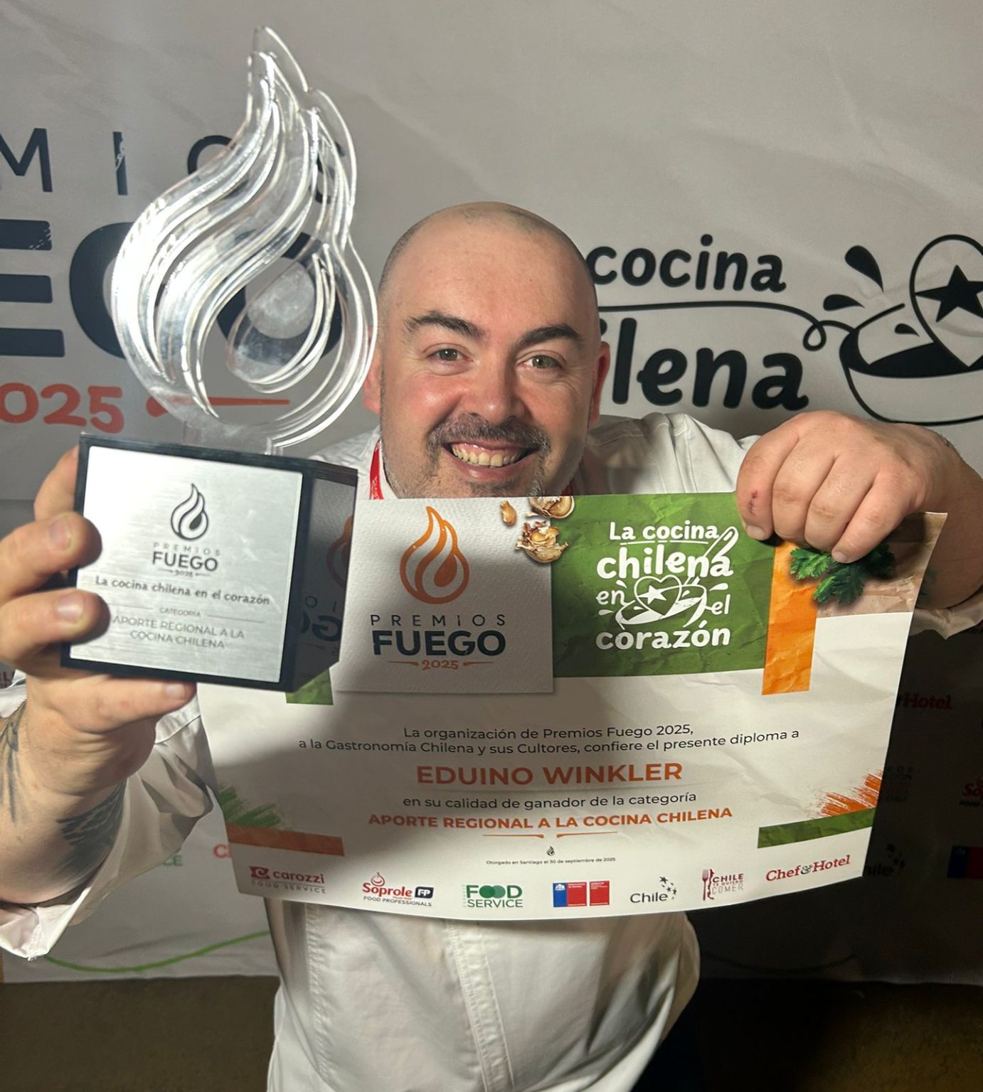 Victoria celebra por Eduino Winkler, embajador de la cocina territorial ...